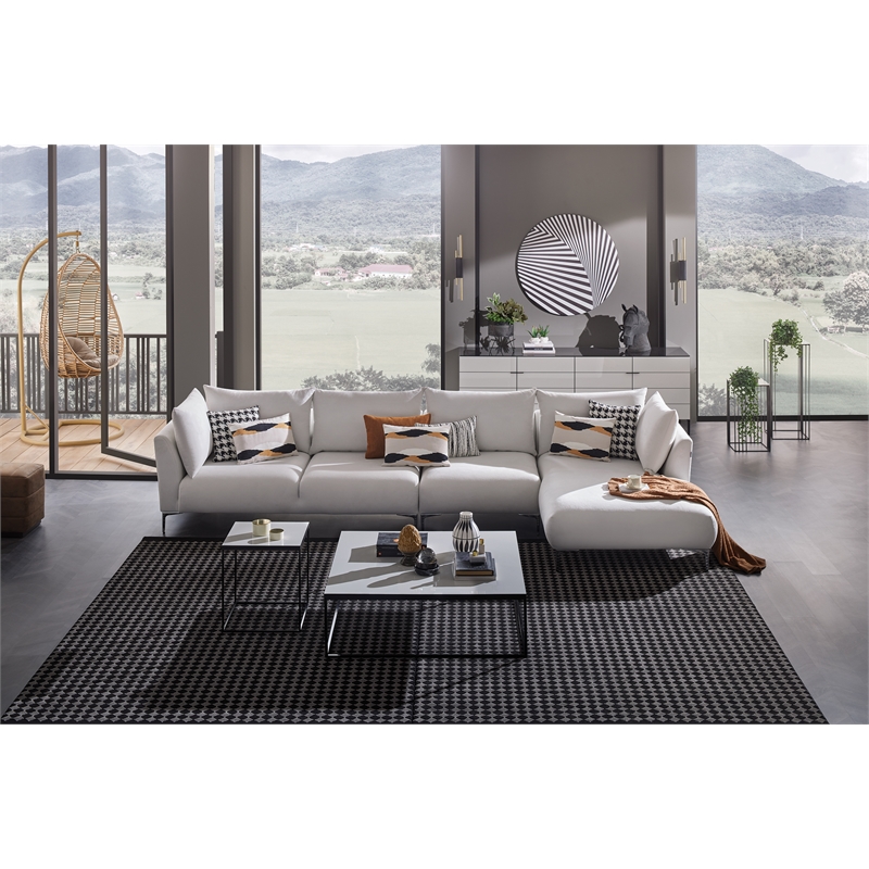 Enza Home Mayfair Fabric Right Hand Facing Chaise Sofa Enza Home Mayfair Fabric Right Hand Facing Chaise Sofa