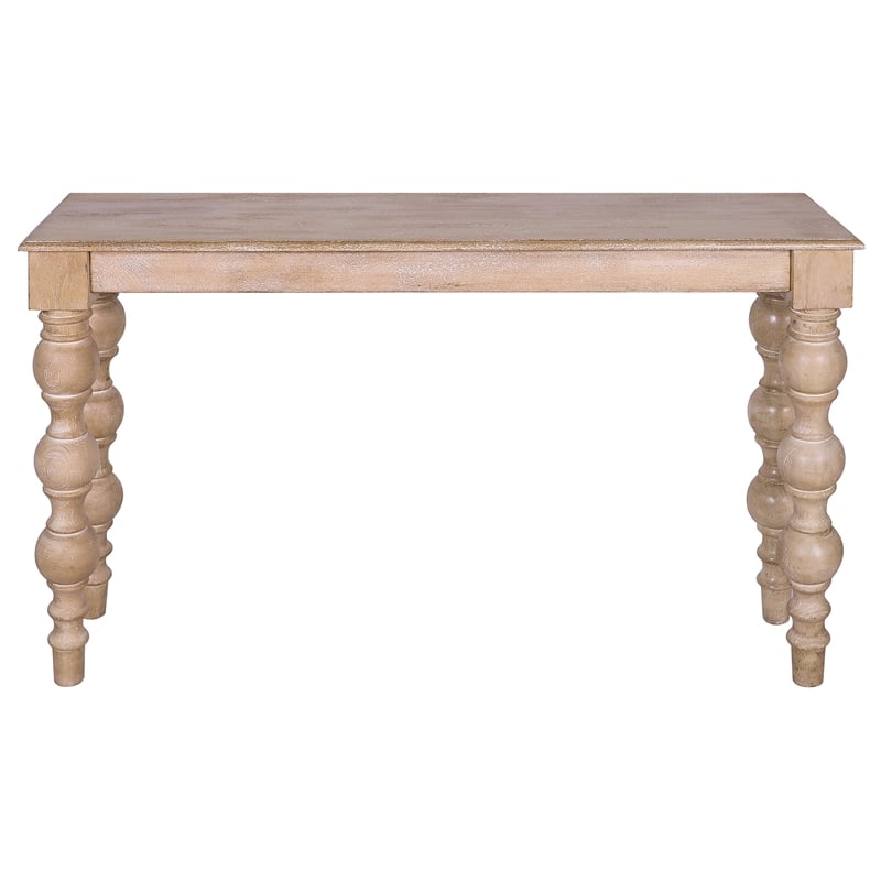 Casartis Living James Farmhouse Solid Mango Wood Console Table in ...