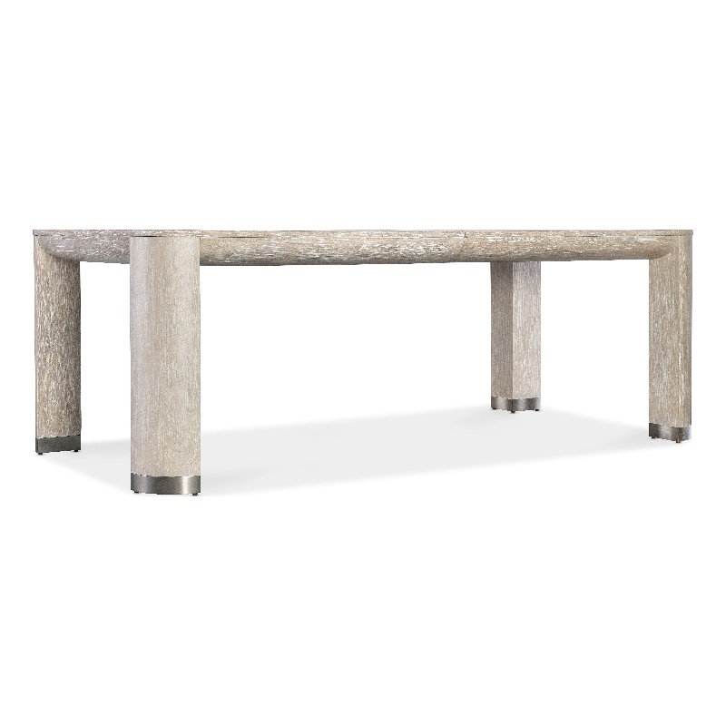 Modern Mood Wood Leg Dining Table w/ 24in leaf in Natural by Hooker ...