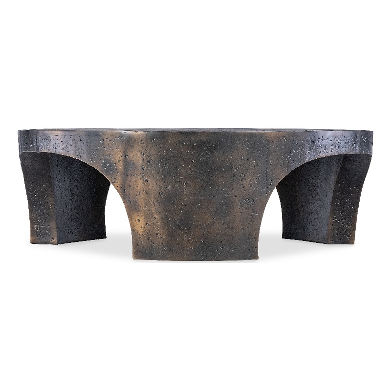 Rough Black and Bronze Cast Aluminum Side Table by Bobo Intriguing ...