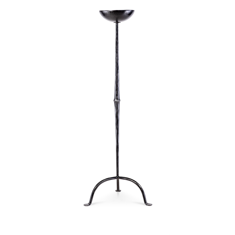 Medium Hand Hammered Brown Iron Lorenzon Candle Stand by Bobo ...