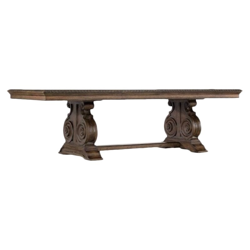Hooker Furniture Rhapsody 88" Rectangle Dining Table in Rustic Walnut | BushFurnitureCollection.com