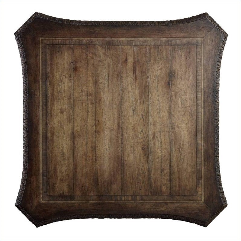 Hooker Furniture Rhapsody Square Cocktail Table In Rustic Walnut 5072
