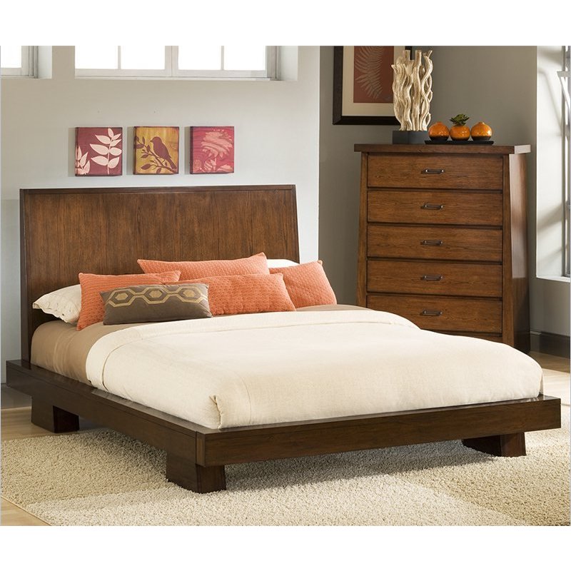 Modus Stella Platform Bed in Truffle - 6N35FX