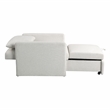 Serta Bakersfield Twin Convertible Chair in Cream Woven Fabric Upholstery