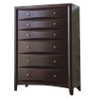 Coaster Phoenix 6 Drawer Chest in Cappuccino and Brushed Nickel - 200415