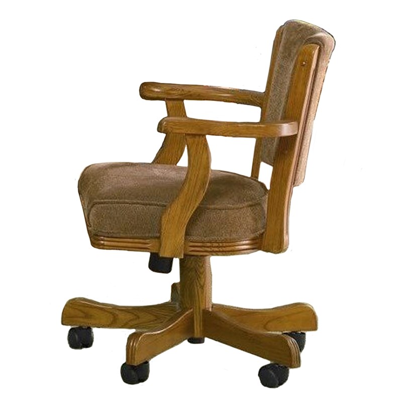 Coaster Mitchell Upholstered Wood Game Chair Olive-Brown and Amber ...