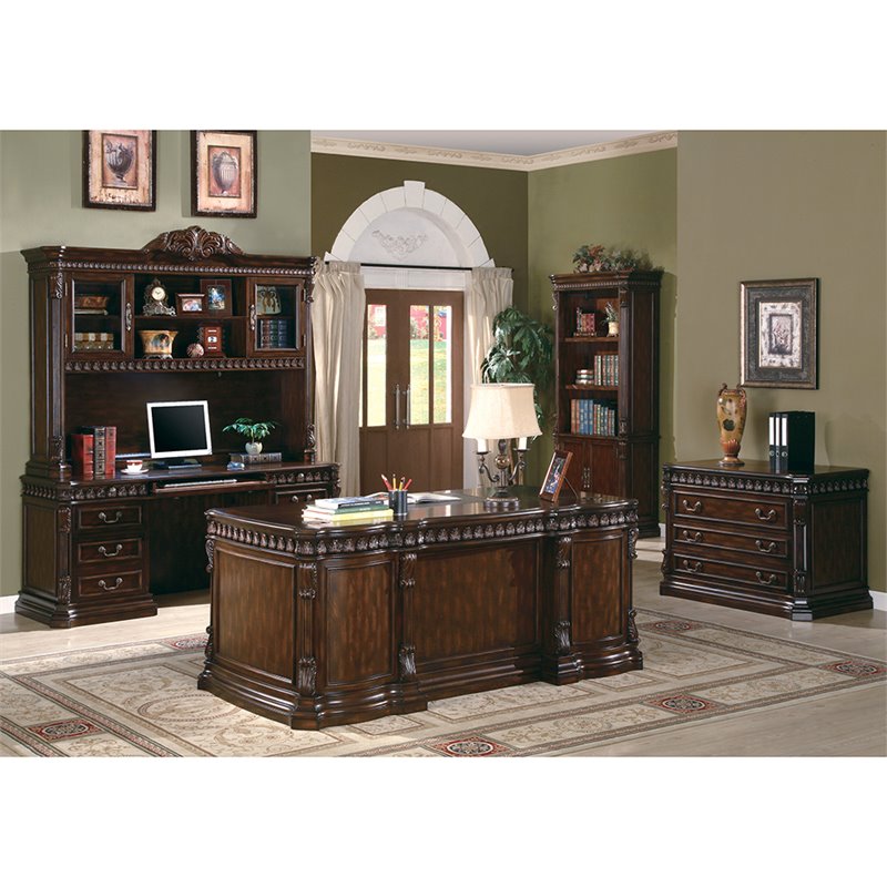 Coaster Tucker 3 Drawer File Cabinet in Rich Brown and Dark Bronze - 800802
