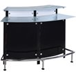 Coaster Contemporary Metal Arched Home Bar Unit with Stemware Rack in ...