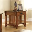 Coaster Colton 24" 1 Drawer End Table in Warm Brown - 702007