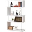 Coaster 4 Shelf Asymmetrical Snaking Contemporary Wood Bookcase in ...