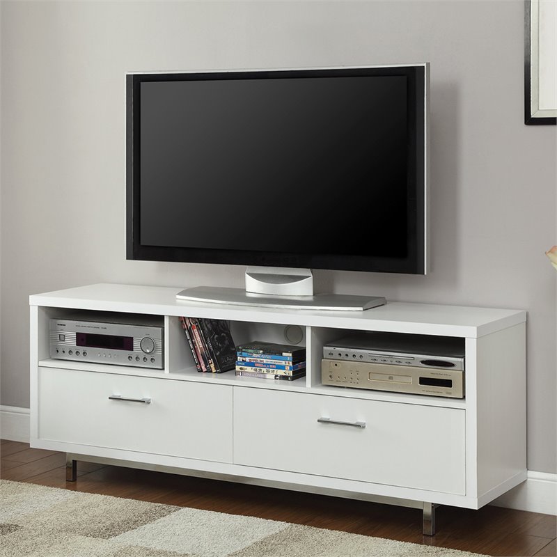 Coaster Casey 2-drawer Rectangular Wood TV Console for TVs up to 65 ...