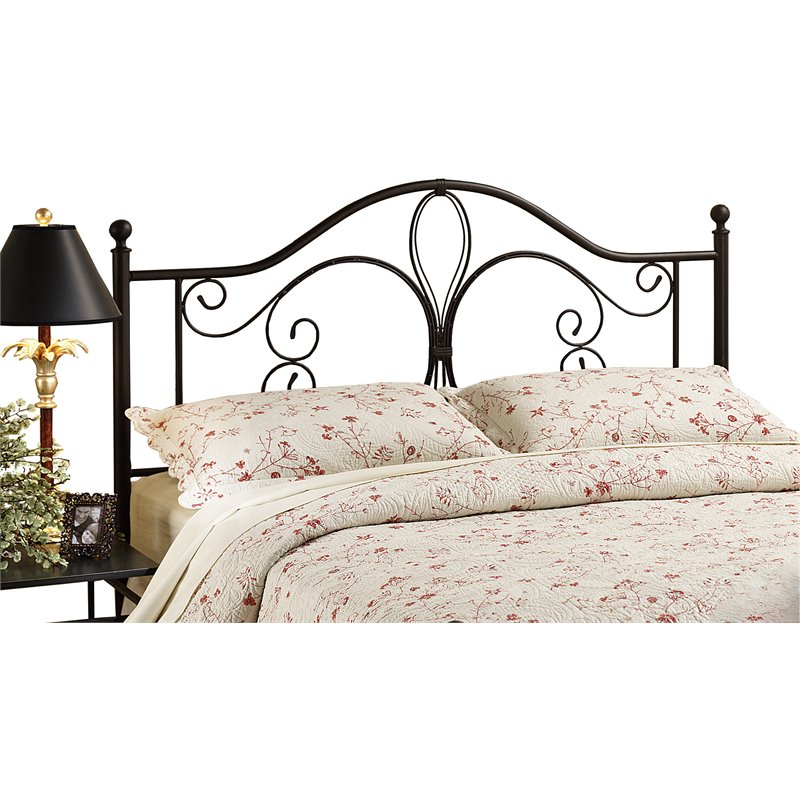Hillsdale Milwaukee Traditional King Metal Headboard In Antique Brown