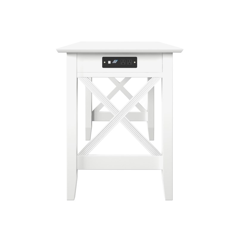 Lexi desk with drawer and charger store