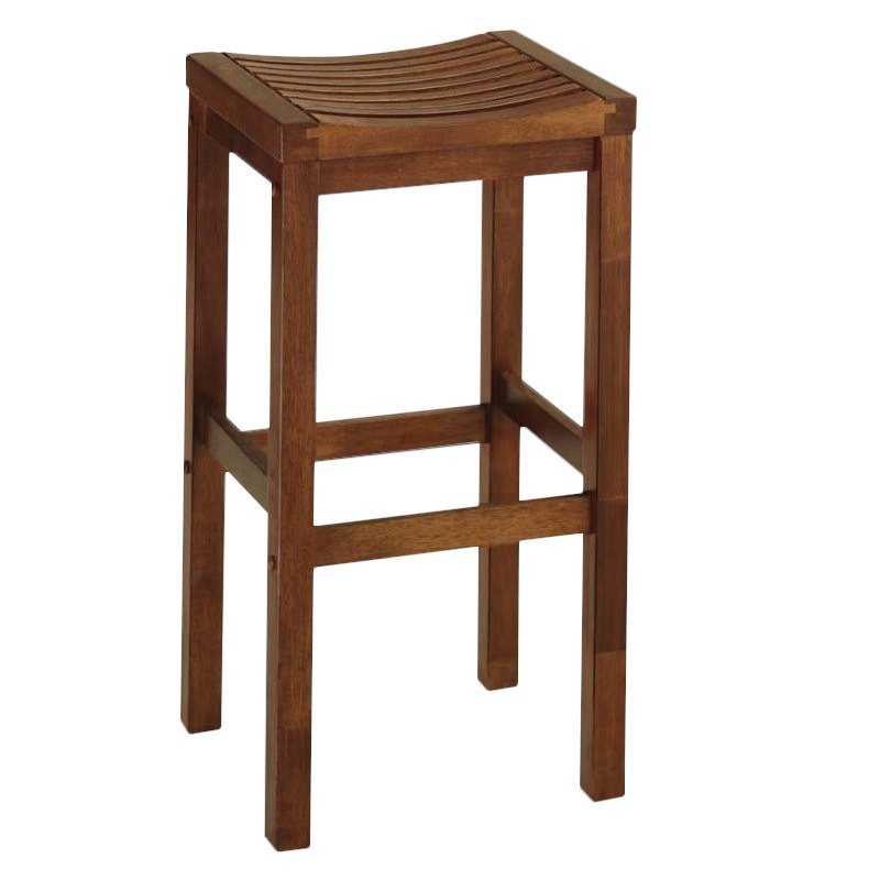Homestyles 29" Traditional Backless Bar Stool in Oak | Cymax Business