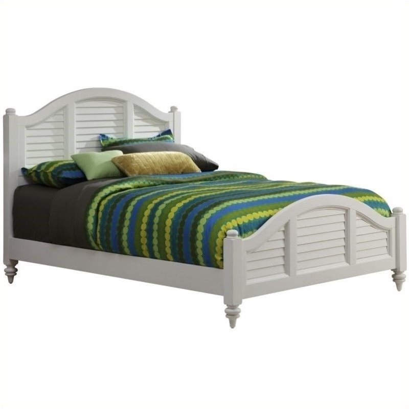 Home Styles Bermuda Bed in Brushed White Finish - 5543-X00