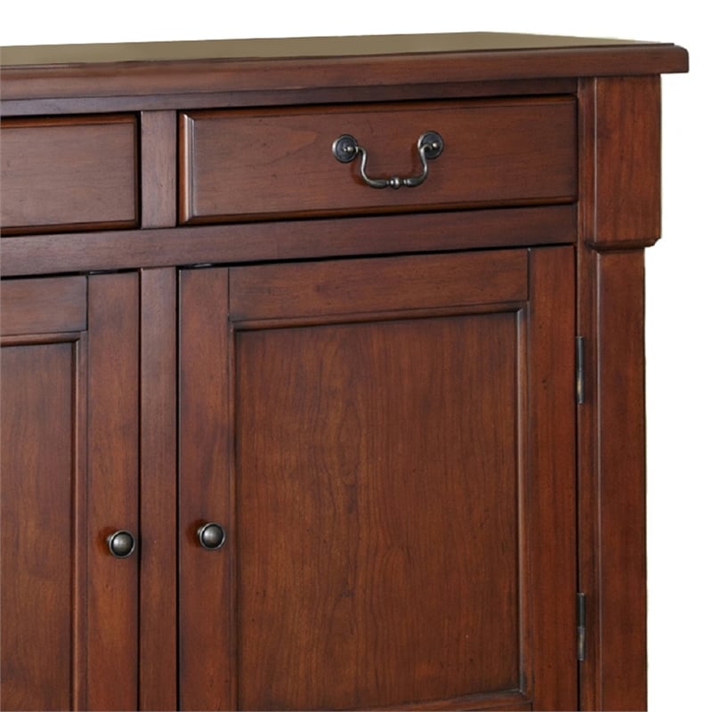 Homestyles Aspen Wood Buffet in Brown | Cymax Business