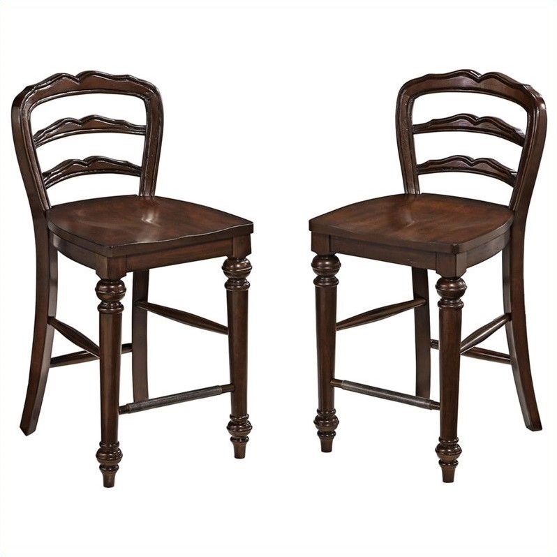 24" Counter Stool in Dark Cherry - 5528-89