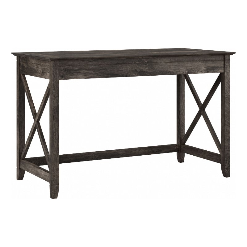 Key West 48W Writing Desk in Dark Gray Hickory - Engineered Wood