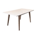 Mid-Century Modern Aven White Top Dining Table (Large) - TDAD-L-268